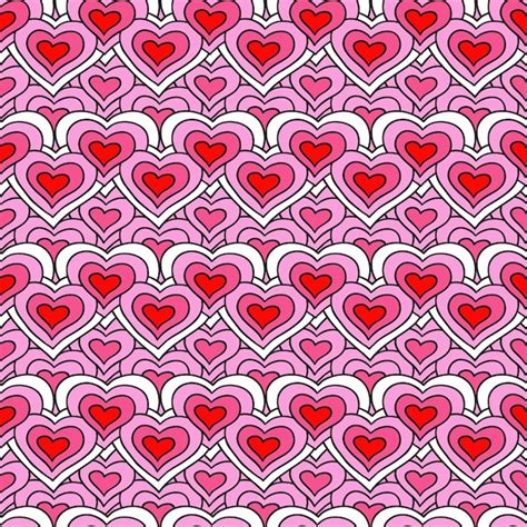 Seamless Heart Repeat Pattern Vectors And Illustrations For Free Download