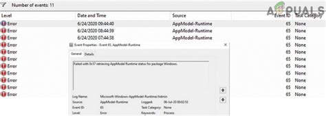 Fix Event AppModel Runtime