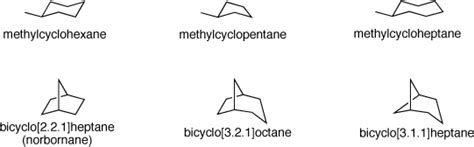 Methylcyclohexanepse Methylcyclopentanepse Methylcycloheptanepse