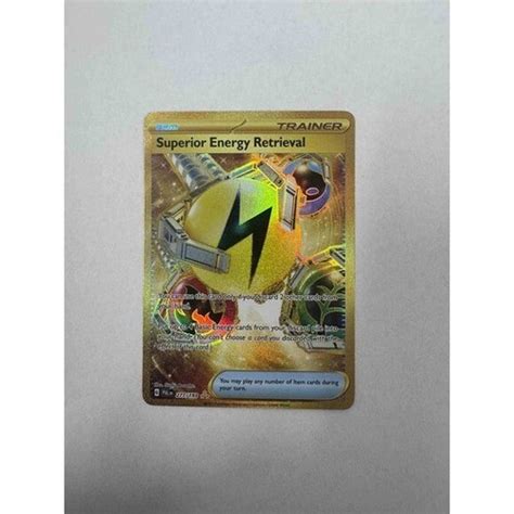 Pokemon Superior Energy Retrieval Gold Trainer Card Sword And Shield