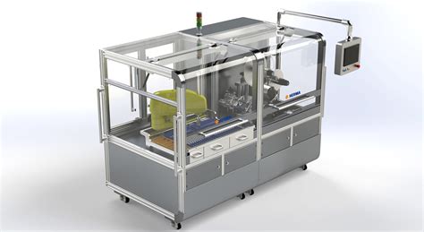 Robotic Labeling Cell With Markets Smallest Fully Integrated Servo Gripper From Herma