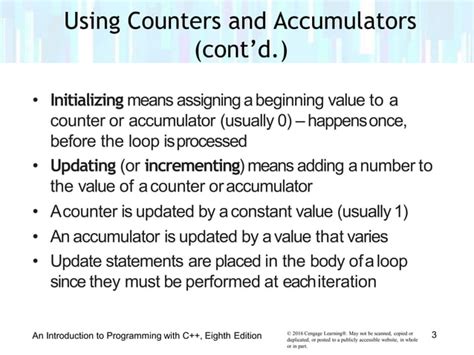 Lesson 72 Using Counters And Accumulators Pdf Programming