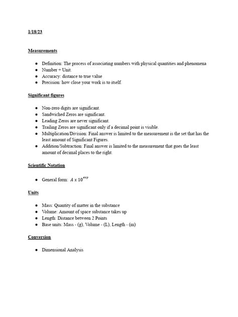 Gen Chem 1 Notes Pdf