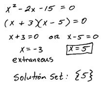 OpenAlgebra Com Free Algebra Study Guide Video Tutorials Solving Radical Equations