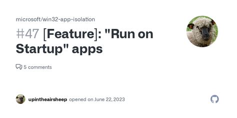 Feature Run On Startup Apps · Issue 47 · Microsoftwin32 App