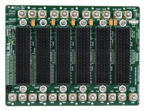 Six Slot 3u Openvpx Backplane With A Twisted Ring Routing Topology Introduced By Elma Bustronic