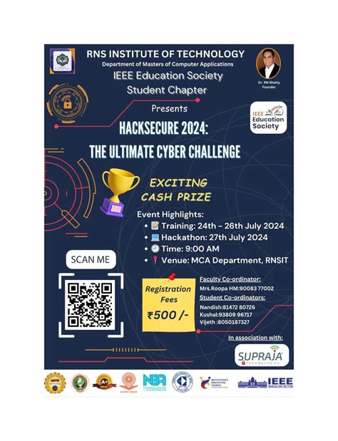 Rnsit Mca On Linkedin 🔒 Hacksecure 2024 The Ultimate Cyber Challenge