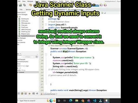 Java Scanner Class Java User Input Shorts Class Scanner Integers