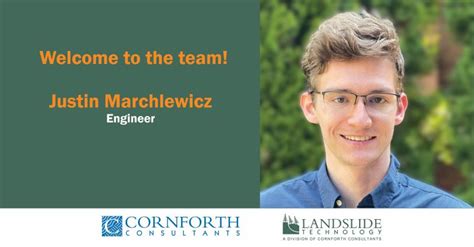 Cornforth Consultants Landslide Technology On Linkedin Justin Marchlewicz Has Joined