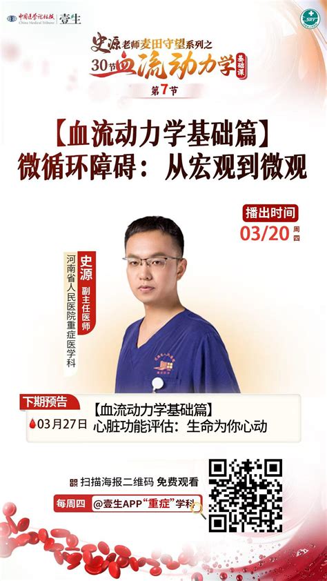 血流动力学基础课第7讲微循环障碍🩸从宏观到微观（每周四一起进入血流动力学） 哔哩哔哩