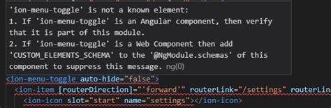 Materials Tag In Html Is Highlighted As Error From Angular Language Service · Issue 33