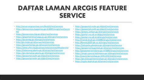 Cara Akses Arcgis Feature Service Pptx