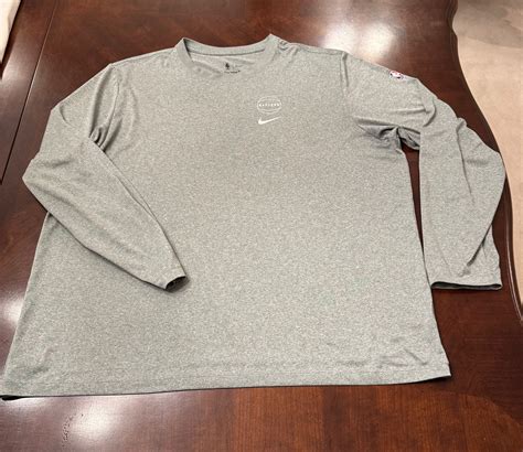 Nike Nba Toronto Raptors Team Issued Long Sleeve Shirt Dri Fit