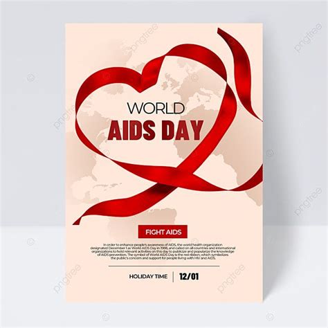 크리 에이 티브 레드 리본 일러스트 에이즈 예방 전단지 템플릿 Psd 다운로드 디자인 자료 다운로드 템플릿 전단지 템플릿 포스터 디자인