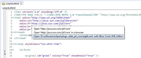 Java How To Follow Xhtml To Bean Class In Eclipse Stack Overflow