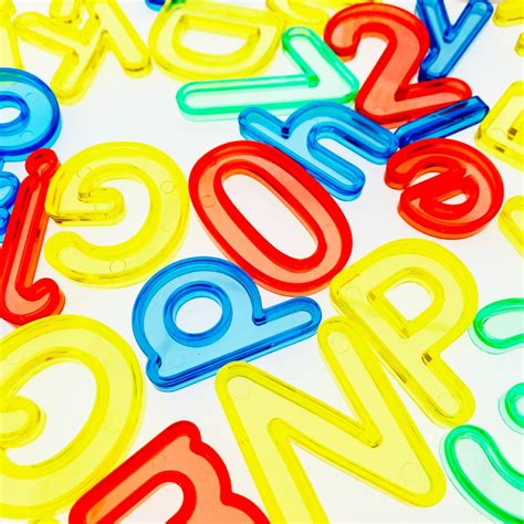 Translucent See Through Letters And Numbers Early Learning Happi Bebe