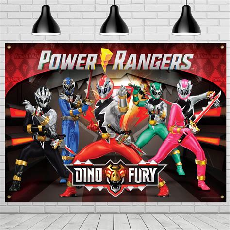 Power Rangers Birthday Backdrop Power Rangers Party Supplies