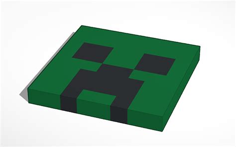 3d Design Creeper Face Super Easy Tutorial Tinkercad