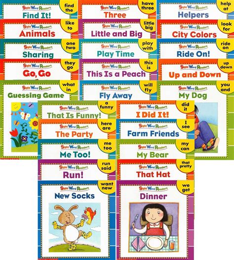25 New Illustrated Sight Word Readers Phonics Teaching Supples Prek