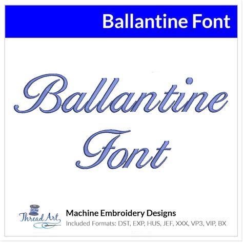 Ballantine Font Machine Embroidery Design Set Cursive Alphabet Letters Bx Font Download 9