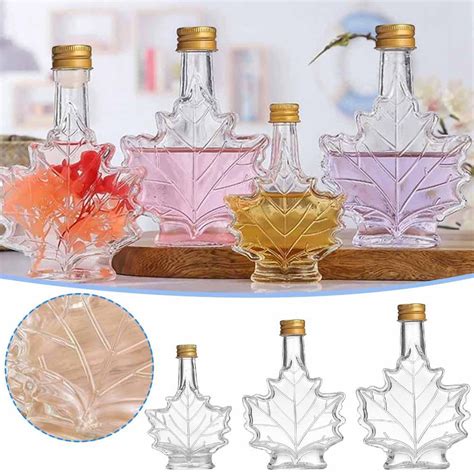 Gracefulvara Glass Maple Syrup Bottles Jarsglass Syrup Dispenser