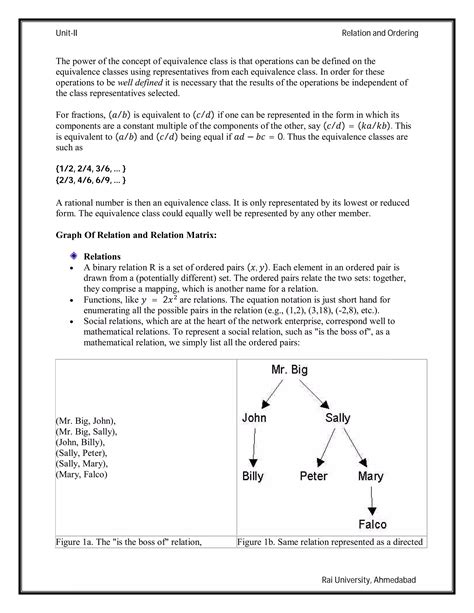 Bcasemester Ii Discrete Mathematicsunit Iirelation And Ordering Pdf