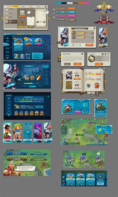 Board Game Design Game Ui Design Tower Defense Gui Interface Card