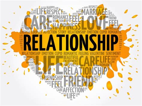 Relationship Word Cloud Collage Stock Illustration Illustration Of