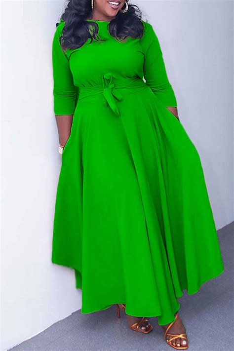 Plus Size Elegant Maxi Dress Xpluswear