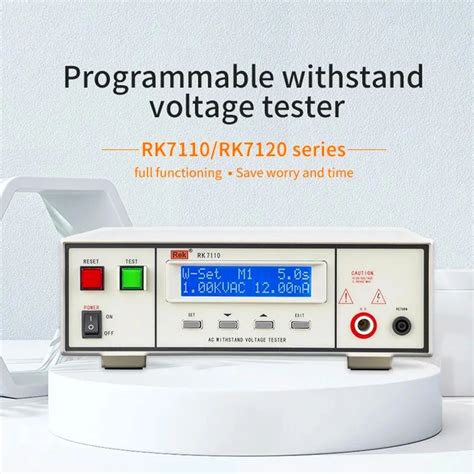 Rk7120 Withstand Voltage Tester Acdc 5kv High Voltage Machine Hipot