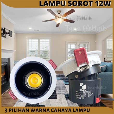 Jual Lampu Sorot Plafon Lampu Led Spotlight W Adjustable Garansi Tahun Shopee Indonesia