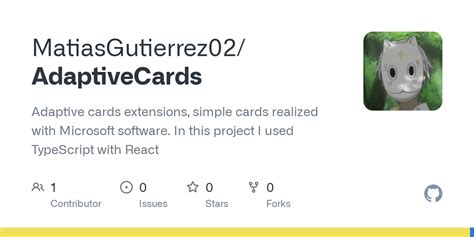 Github Matiasgutierrez02adaptivecards Adaptive Cards Extensions Simple Cards Realized With