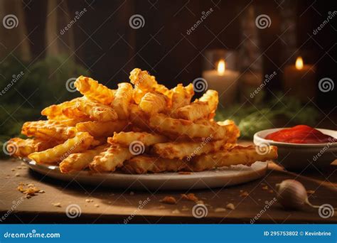 Golden Hash Brown Fries Stock Illustration Illustration Of Deep 295753802