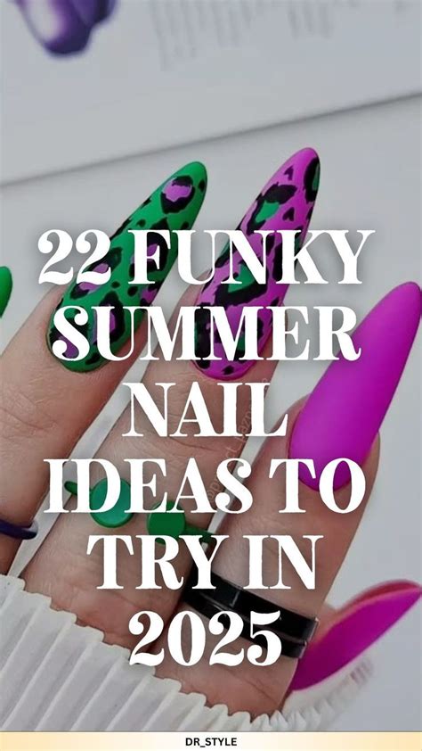 22 Funky Summer Nail Ideas To Try In 2025 In 2025 Summer Nails Fun