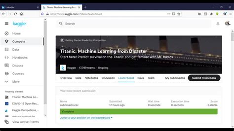 Video Sushil Kumar Jha On Linkedin Kaggle Machinelearning