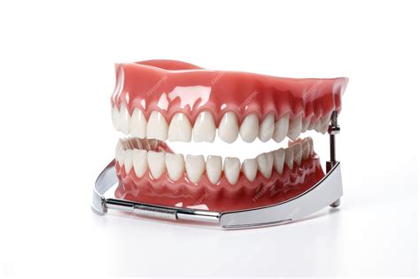 Premium Photo Sparkling Smiles Model Mouth With Teeth And Toothpaste