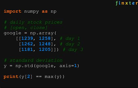 Puzzle Numpy Standard Deviation D Be On The Right Side Of Change