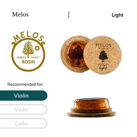 Melos Rosin Violin Light Beat Master Music