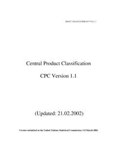 Central Product Classification Cpc Version 1 United Nations Central