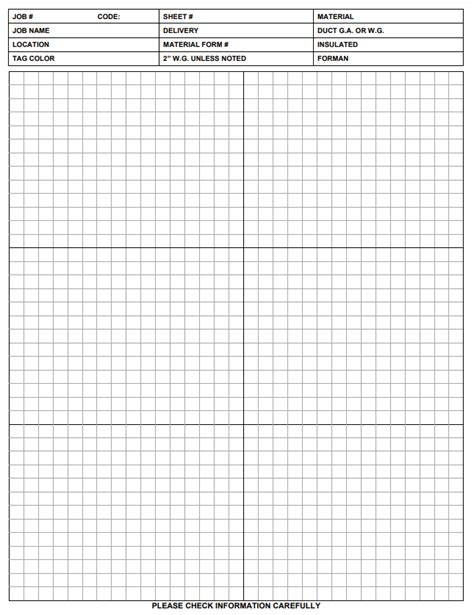 Duct Forms 85 X 11 American Business Forms And Envelopes