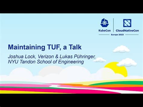 Free Video Maintaining The Update Framework Tuf Insights And Contributions From Cncf Cloud