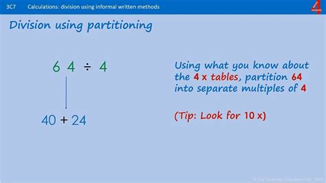 division using partitioning youtube