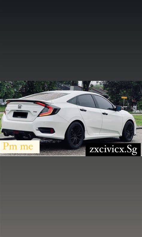 Honda Civic Fc Spoiler With Break Light Fc1 Fc5 Civicx 10th Gen Car