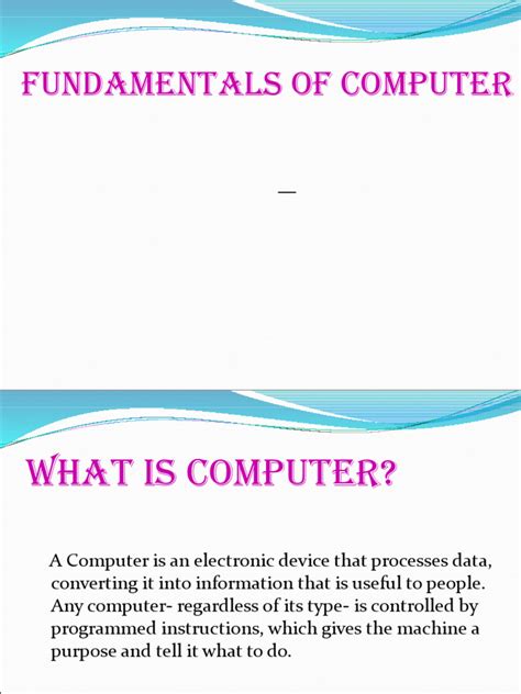 Computer Fundamentals Unit Pdf Printer Computing Computer Data Storage