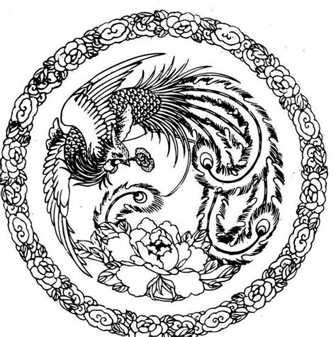 中国传统凤纹 』 “ 凤象征吉祥的神，凤纹亦称凤鸟纹