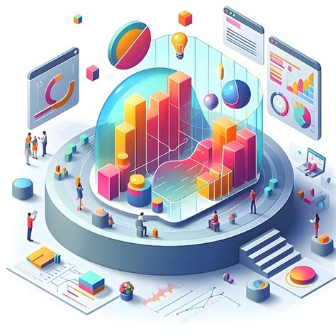 Glossy Research And Development Data Visualization Digital Art Featuring Clarity And Innovation