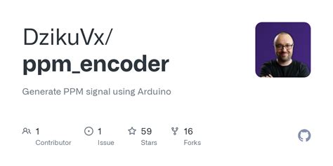 Github Dzikuvxppmencoder Generate Ppm Signal Using Arduino