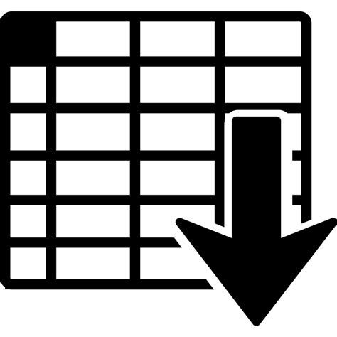 Spreadsheet Ascending Order Vector SVG Icon SVG Repo