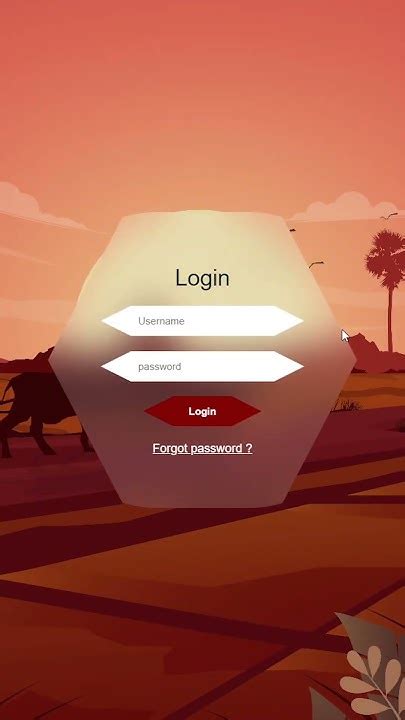 Modern Login Form Shorts Youtubeshorts Webdevelopment Cssanimation Shortvideo Frontend