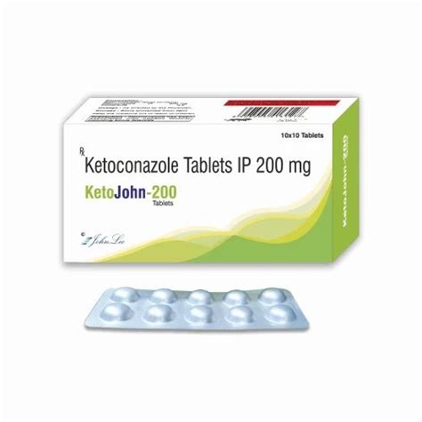 Ketojohn 200 Mg Ketoconazole Tablet Treatment Antibiotic And